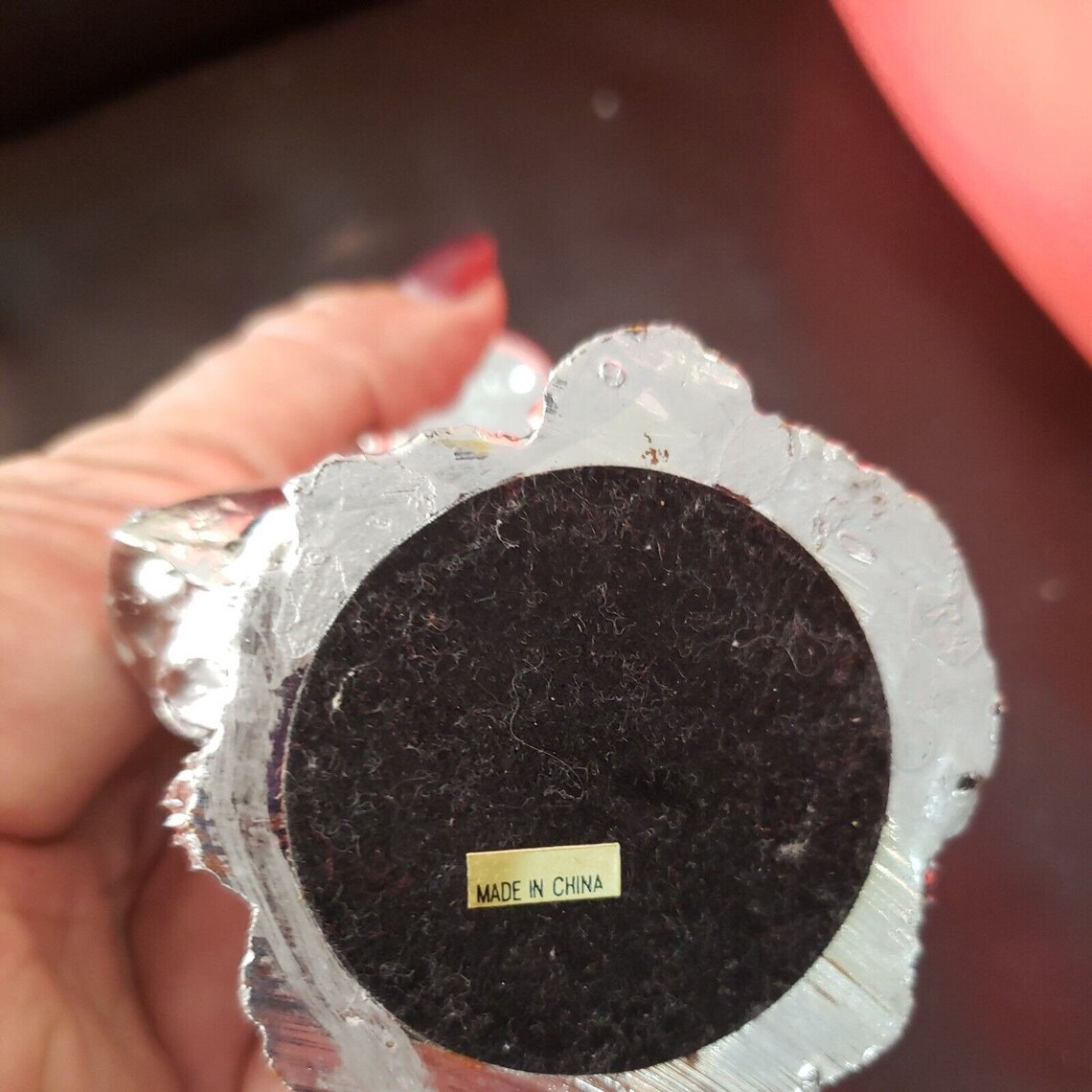 Pair Angels Playing a Lute Taper Candle Holders, Silver Painted Resin ...