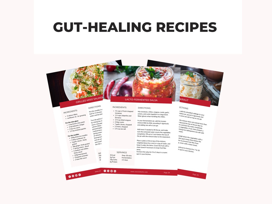 Gut Health 101 Guide Nutrition Template Ebook Template - Etsy