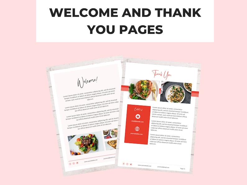 14-day Meal Plan Template With Healthy and Delicious Recipes, 2,000 ...