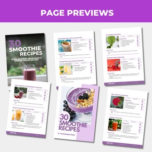 30 Smoothie Recipes: Canva Ebook Template (PLR Digital Product) - Etsy