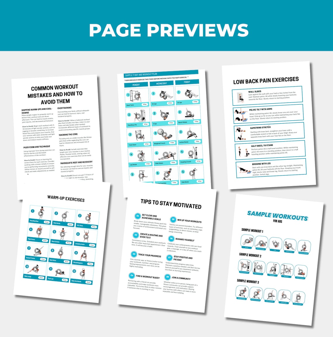 100+ Fitness Handout Templates for Health and Fitness Coaches, Canva ...