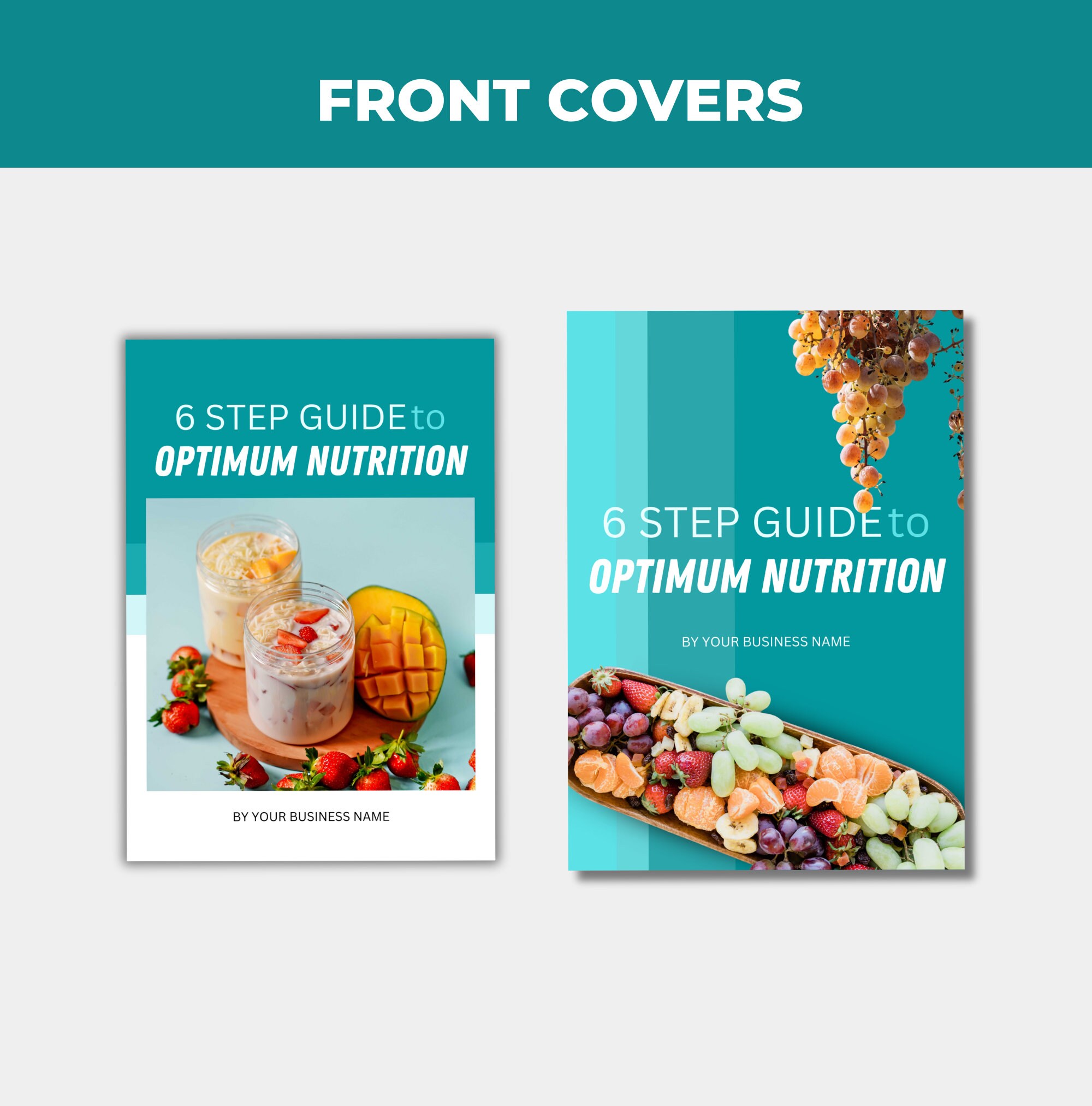 6 Step Guide to Optimum Nutrition, Nutrition Ebook Template for Health ...