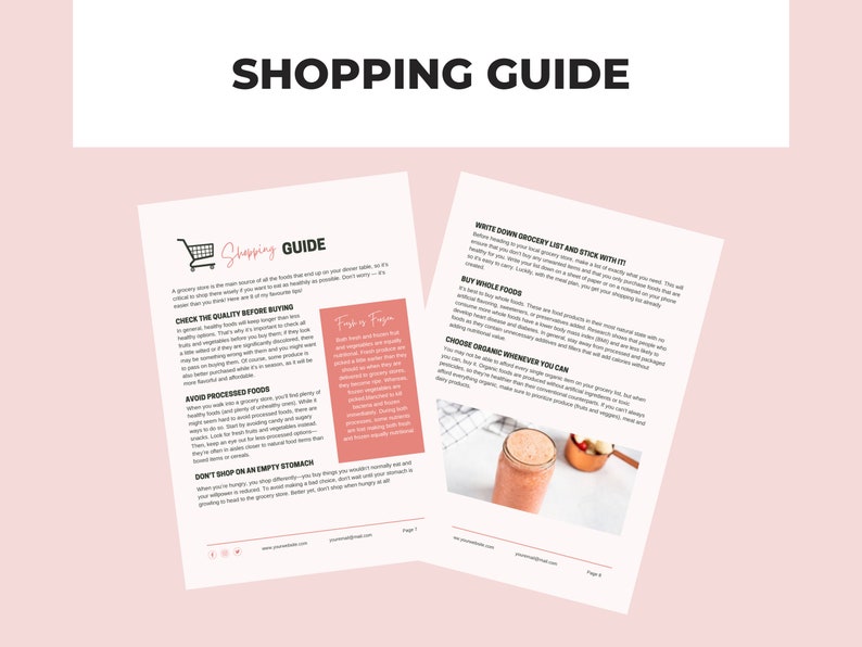 28-day Meal Plan Template With Healthy Recipes, 2,000 Calories per Day ...