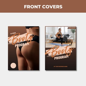 12-week Booty Program, PLR Digital Products, Canva Ebook Template, Done for You Workout Template ...