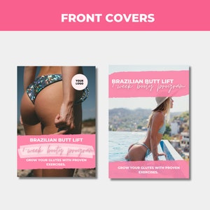 8-week Booty Workout Plan, Fitness Program Template for Health and Fitness Coaches, Fitness ...