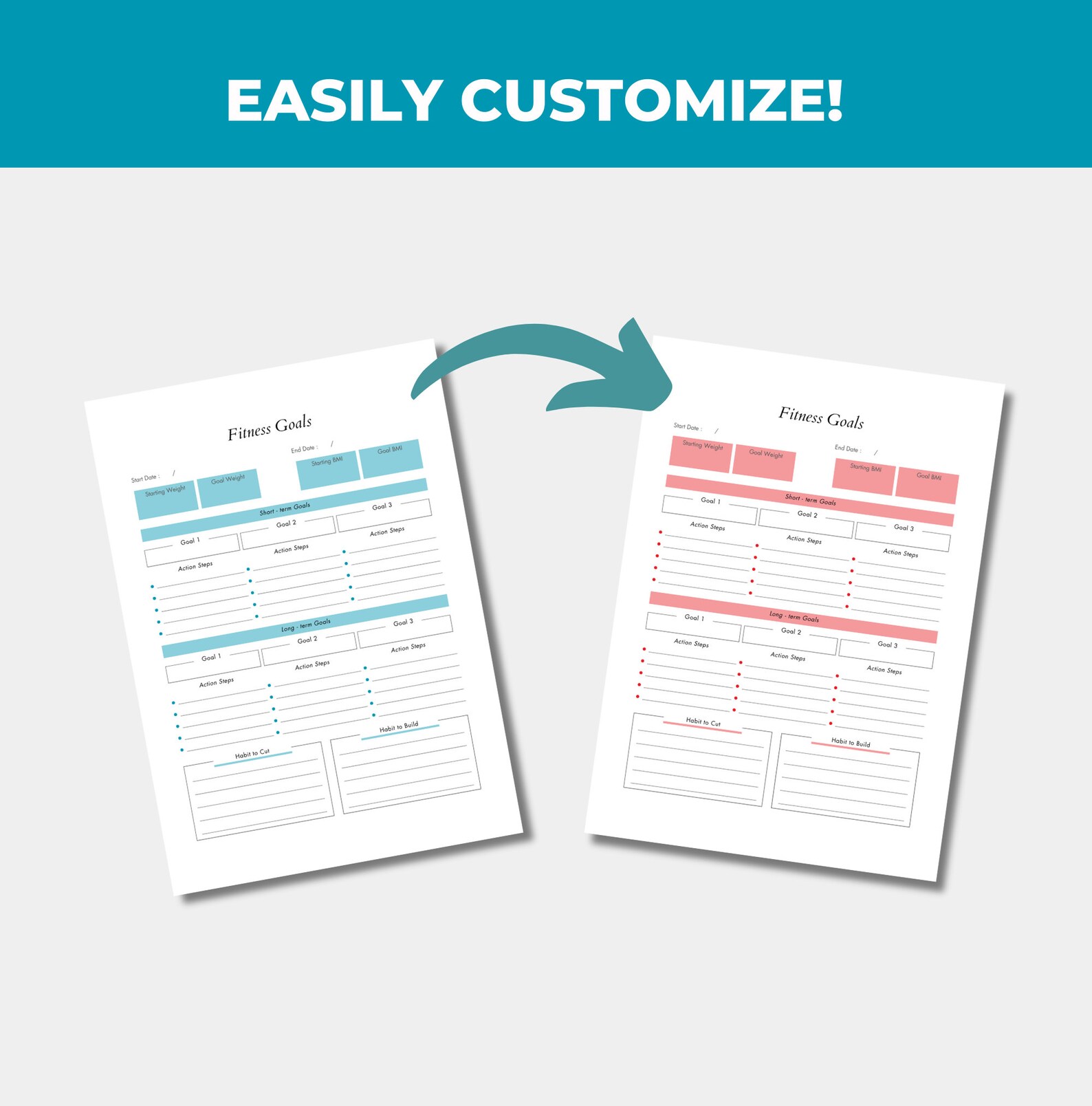 Fitness Handouts: 100+ Canva Templates for Coaches (PLR Digital Product ...