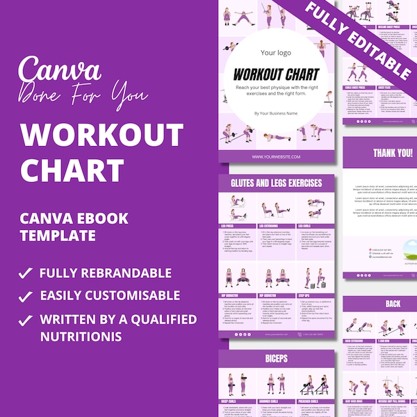 Wall Exercise Chart - Etsy