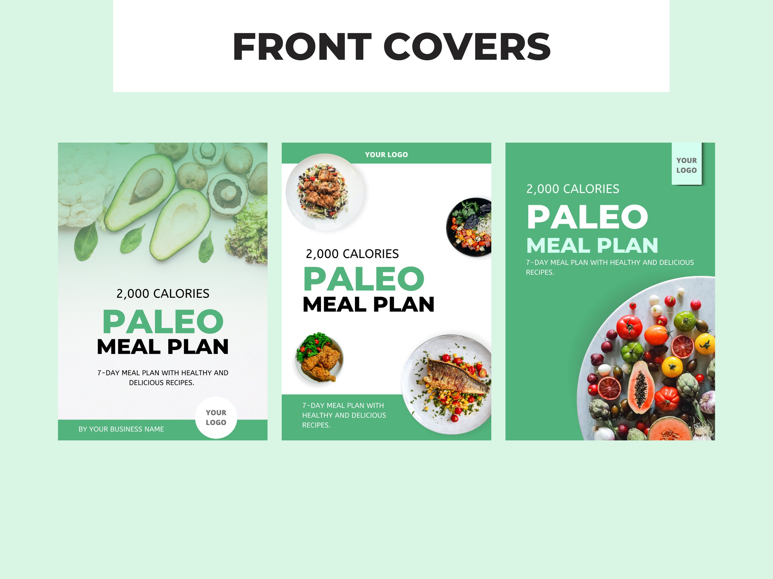 7-day PALEO Meal Plan Template With Delicious Recipes, 2,000 Calories ...