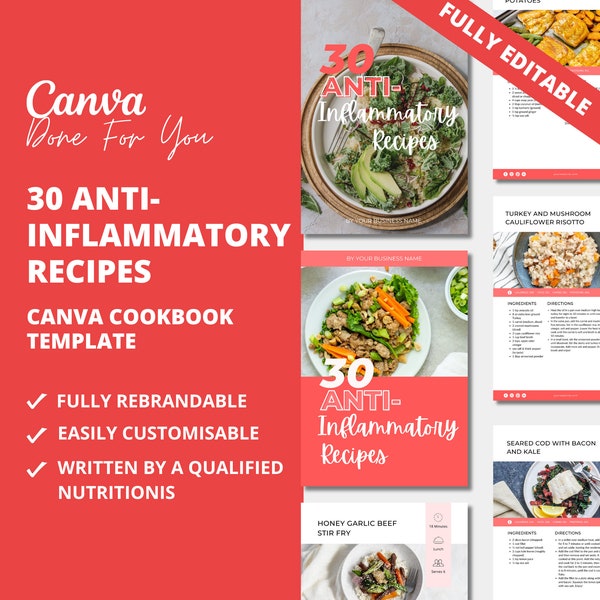 Anti Inflammatory Recipe Template - Etsy