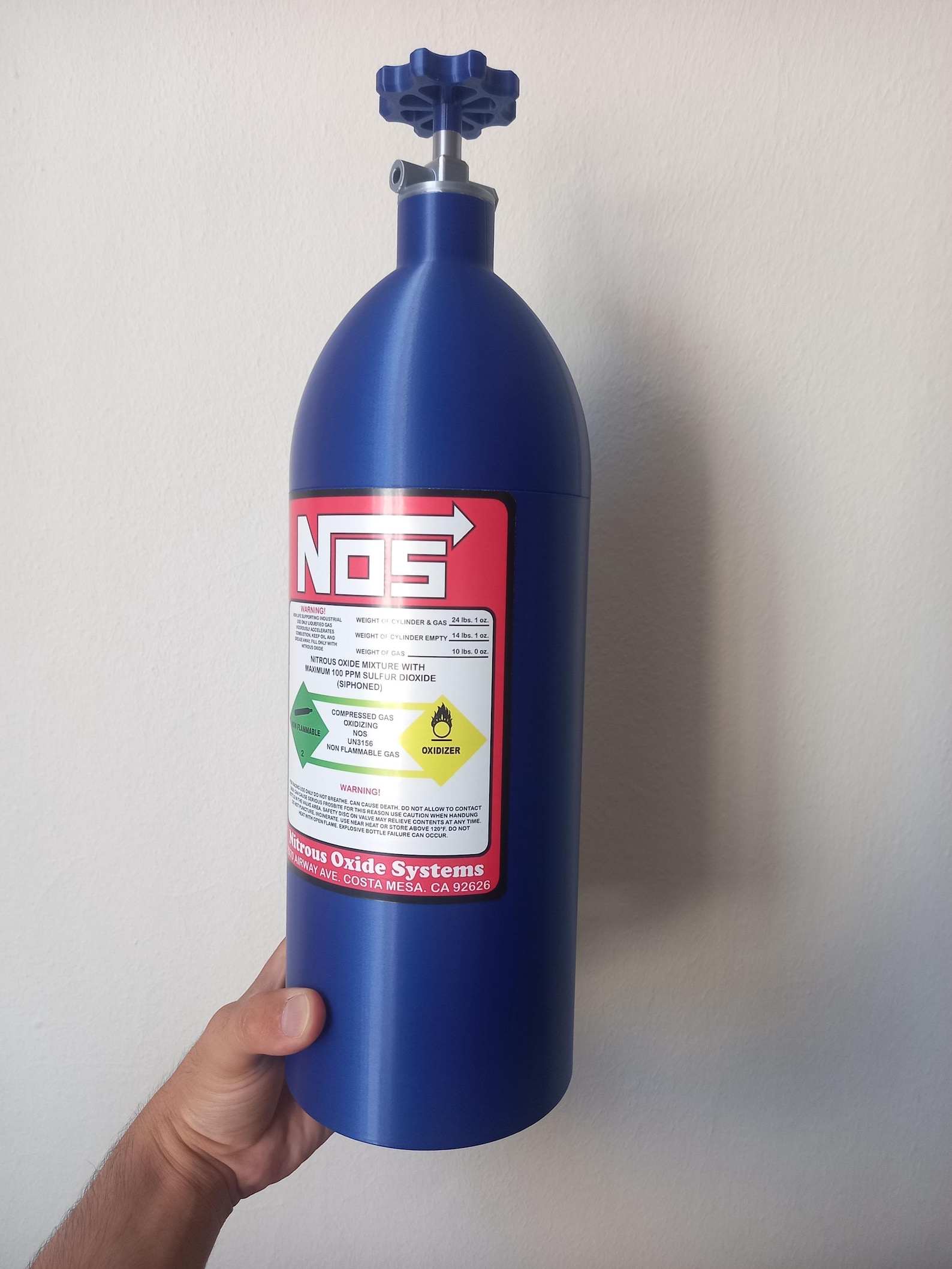 Plastic NOS Tank (for Decorative Purposes, Not Real) - Fully 3D Printed ...