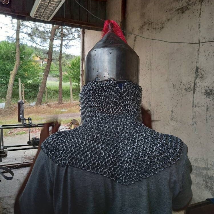 Kipchak / Cuman War Mask and Helmet With Chainmail - Etsy