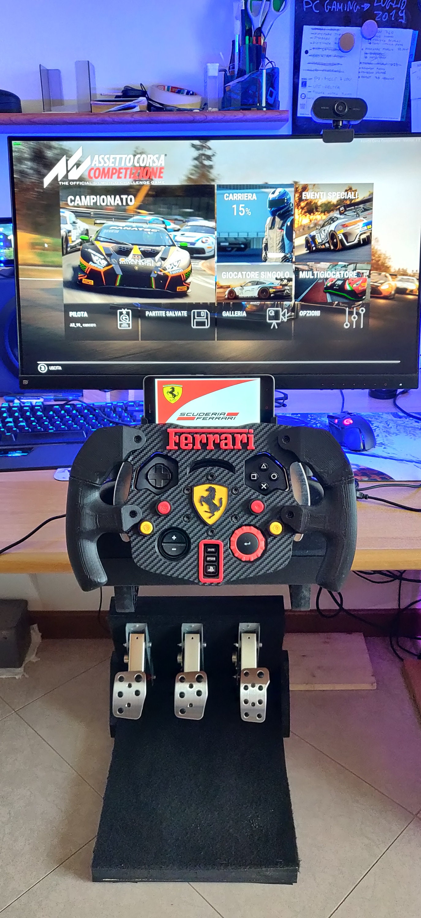 Logitech G29 G923 G920 F1 Add on Steering Wheel 3D Printed Personalized ...