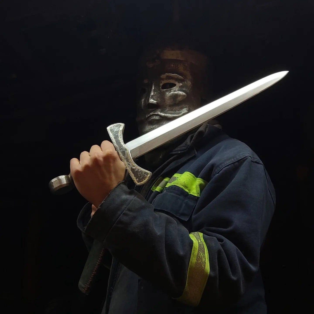 Short Viking Sword, Wrought Steel Sword, 19 Inches 50 Cm - Etsy