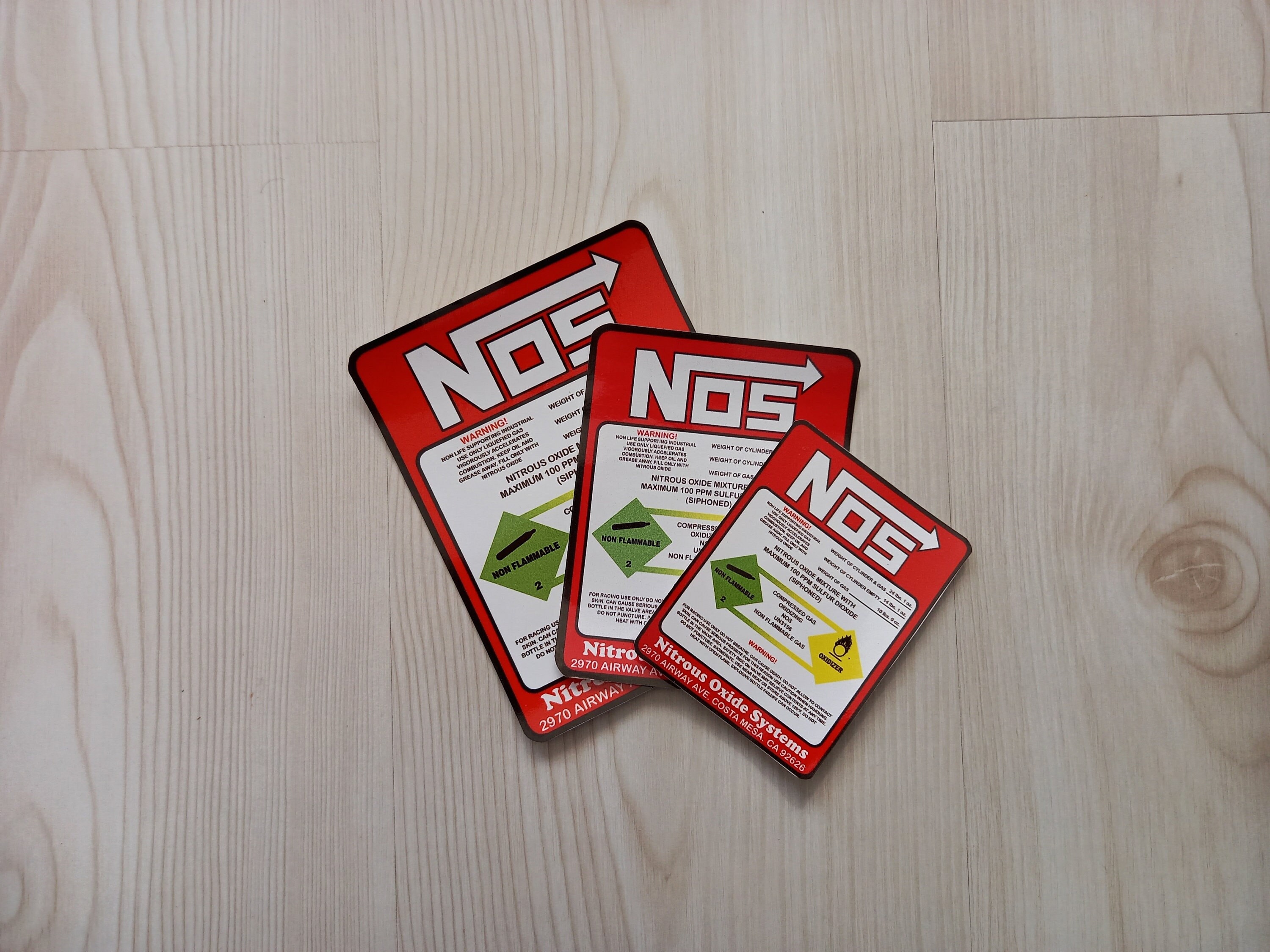NOS Sticker Waterproof and Water Resistant NOS Sticker You Can Stick It ...