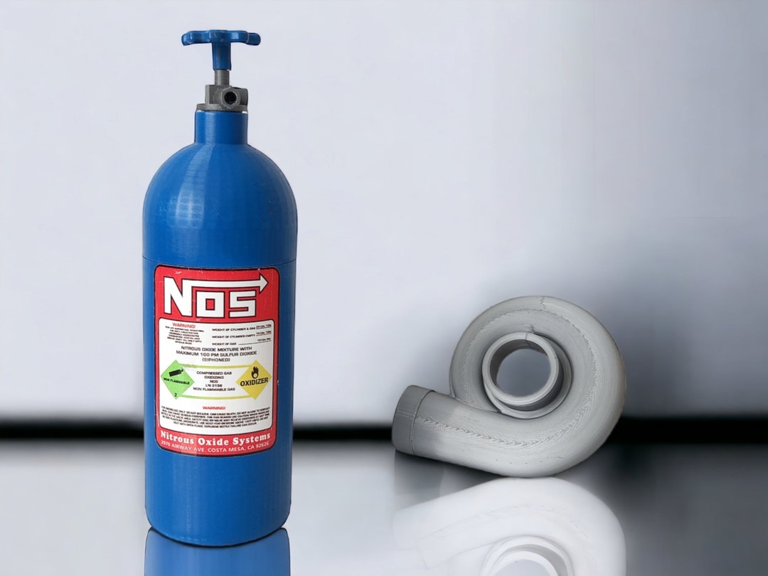 Plastic NOS Tank (for Decorative Purposes, Not Real) - Fully 3D Printed NOS Tank Storage Bottle ...