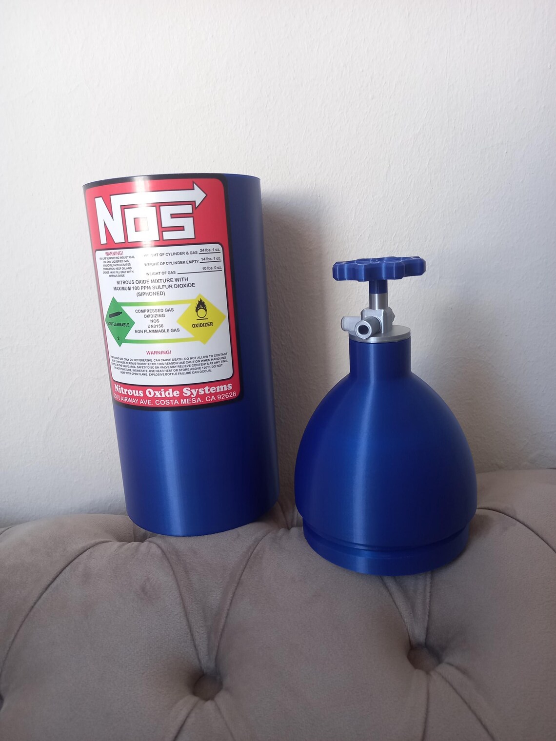 Plastic NOS Tank (for Decorative Purposes, Not Real) - Fully 3D Printed ...