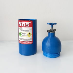 Plastic NOS Tank (for Decorative Purposes, Not Real) - Fully 3D Printed NOS Tank Storage Bottle ...