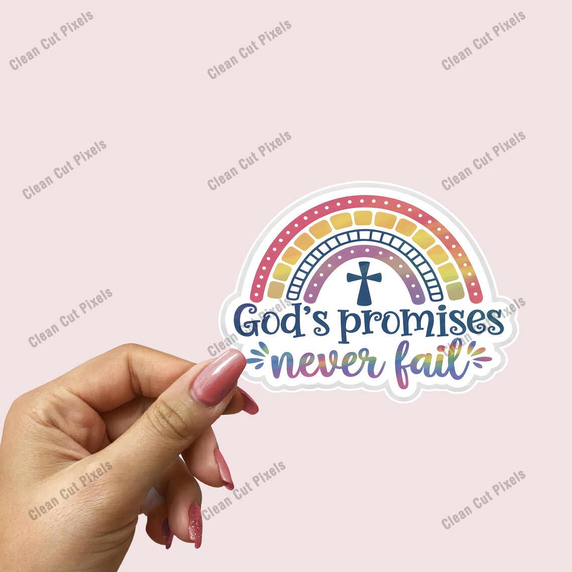God's Promises Never Fail Bible Sticker | Christian Digital Download ...
