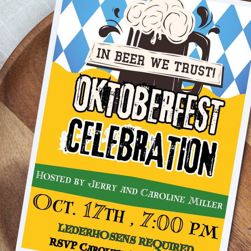 Oktoberfest Invitation - Etsy