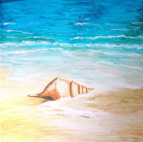 Seashell Beach Painting