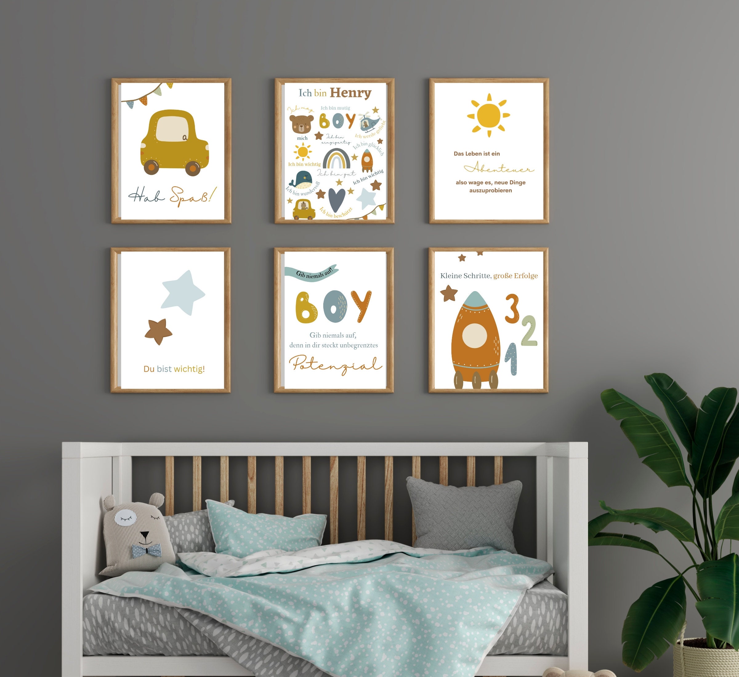 Wall Pictures With Affirmations for Boys Personalized Posters - Etsy