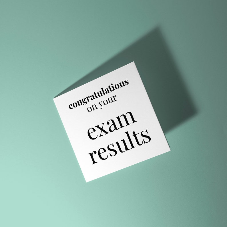 Congratulations on Your Exam Results - Congrats Greeting Card | Cute ...