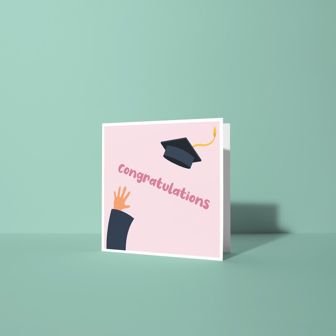 Graduation Congratulations Greeting Card | Cute Nice Card for Him Her ...