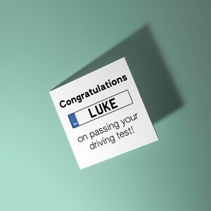Congratulations Personalised Licence Plate - Congratulations on Passing ...