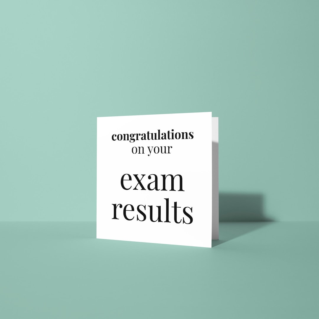 Congratulations on Your Exam Results - Congrats Greeting Card | Cute ...