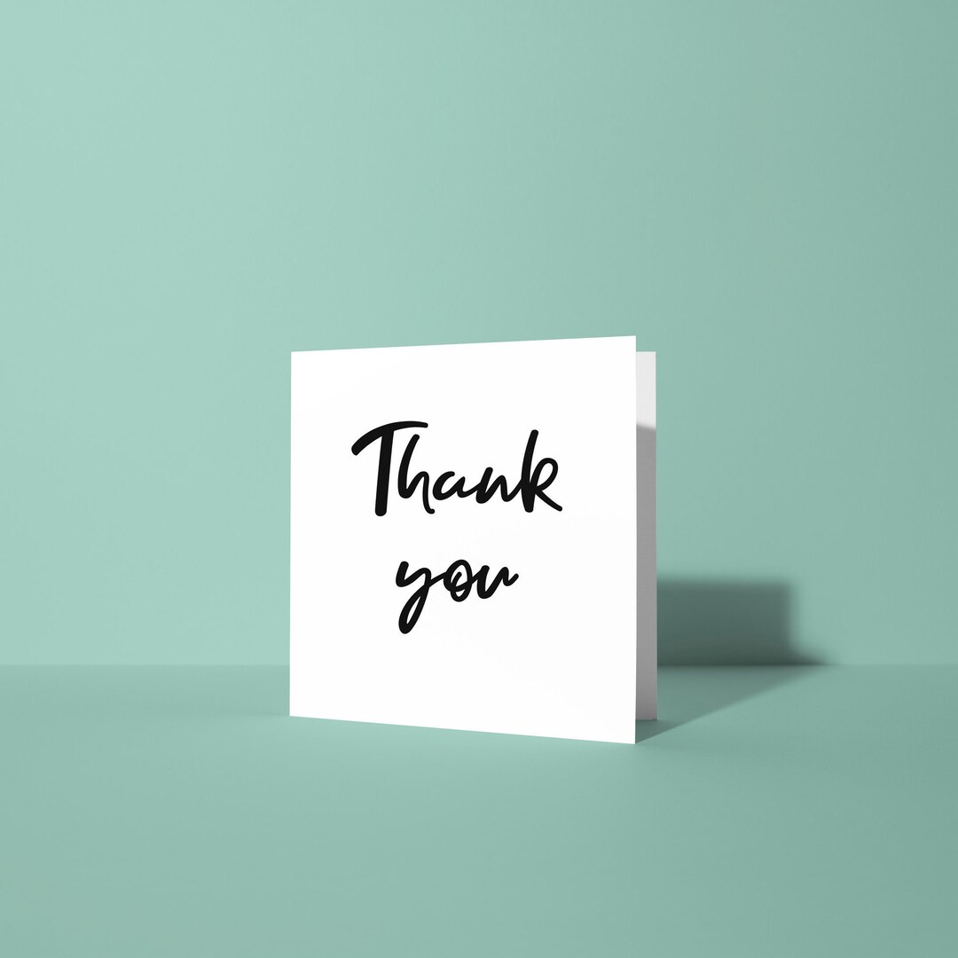 Simple Thank You Greeting Card | Cute Simple Nice Thanks Card for Him ...