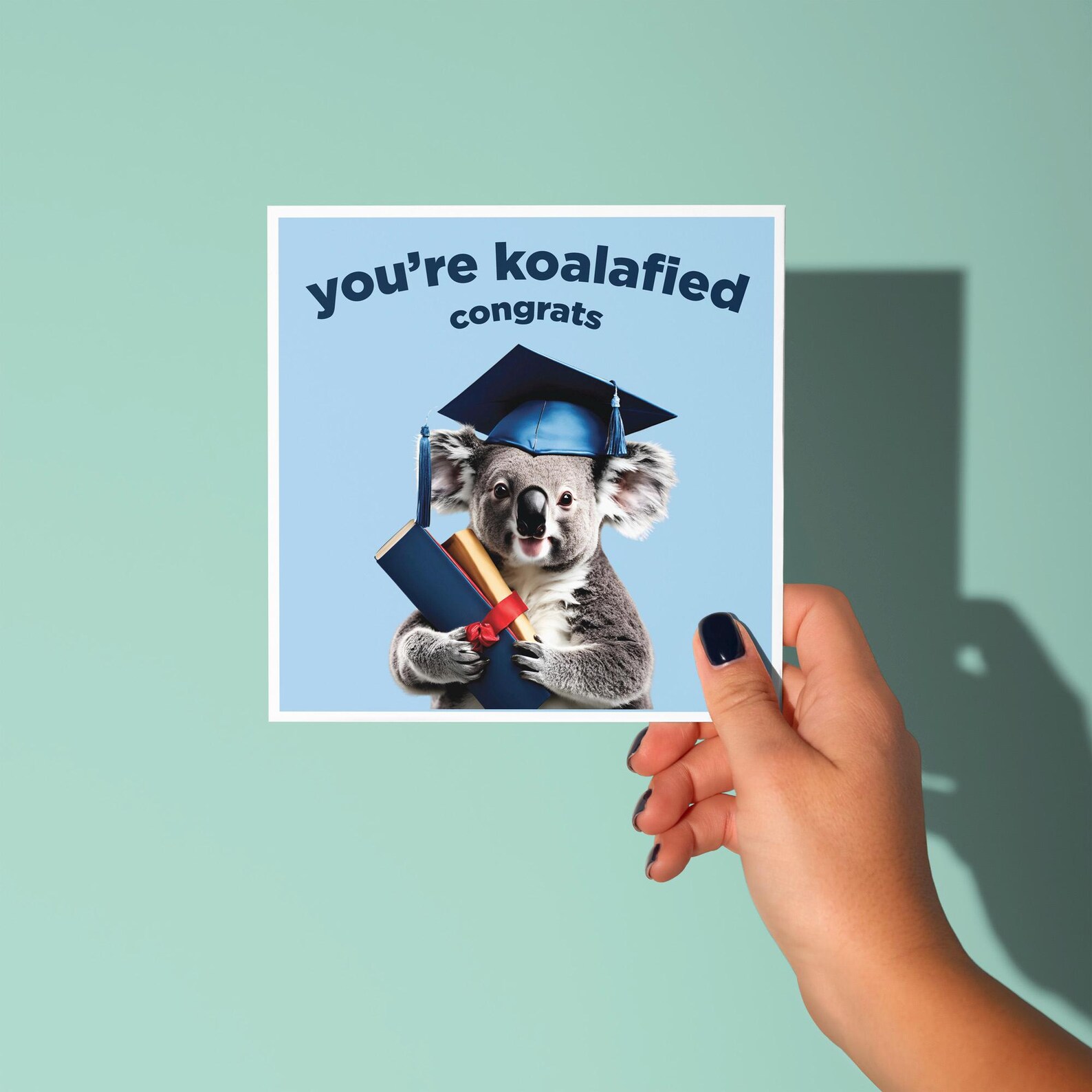 You're Koalafied - Graduation Congratulations Greeting Card | Cute Fun Pun Card for Him Her ...