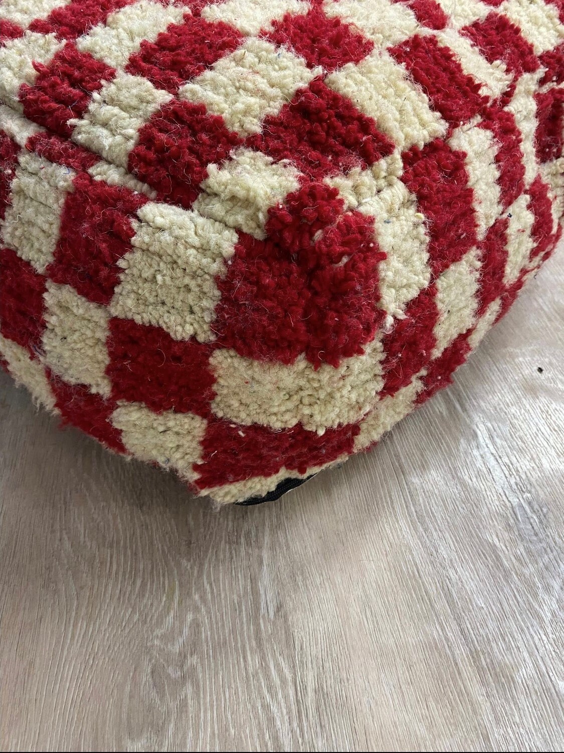 Exclusive Bohemian Bedroom Luxurious Wool Pouf Ottoman, Moroccan Custom ...