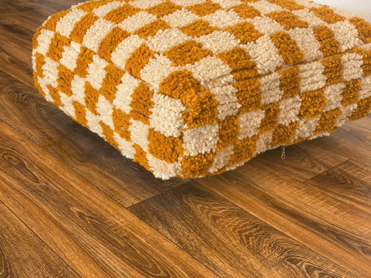 Beni Mrirt Living Room Yellow Sofa Pouf Ottoman Moroccan - Etsy