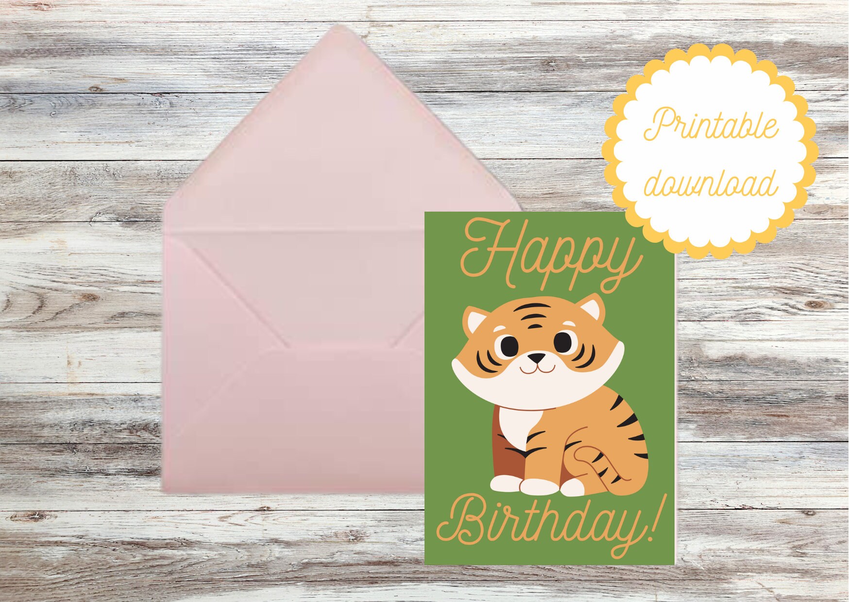 Cute Happy Birthday Printable Animal Download - Etsy
