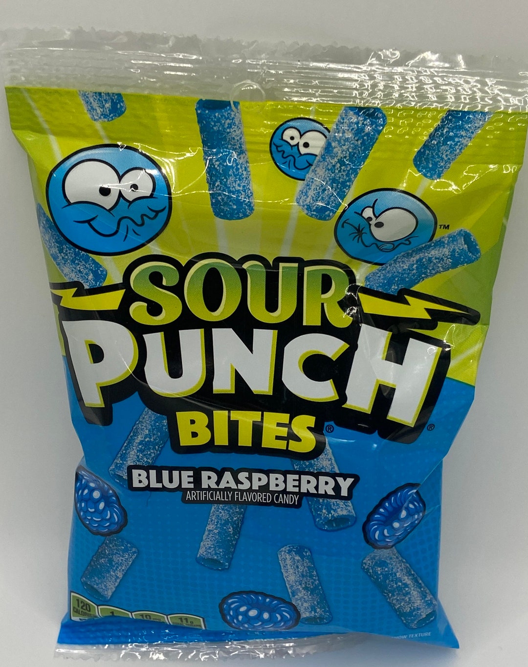 Sour Punch Blue Raspberry Bites - Etsy
