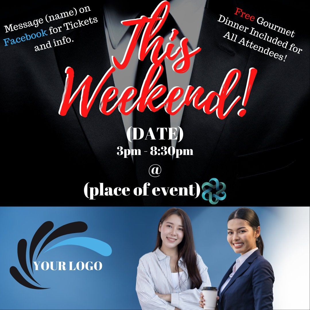 Facebook Event Post Template - Etsy