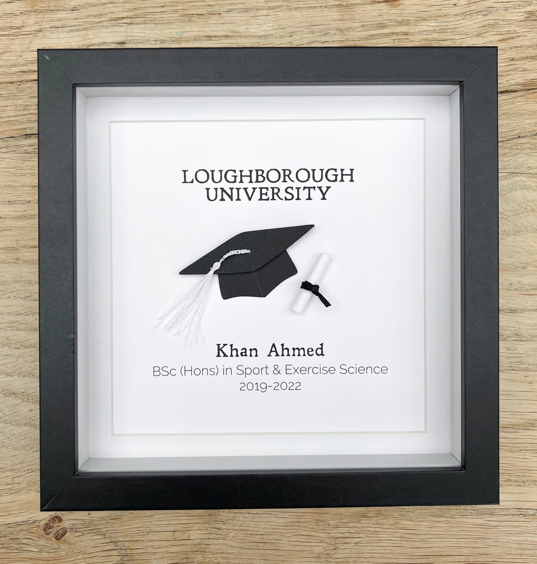 Personalised University Graduation Gift Print • Handmade in UK • Class ...