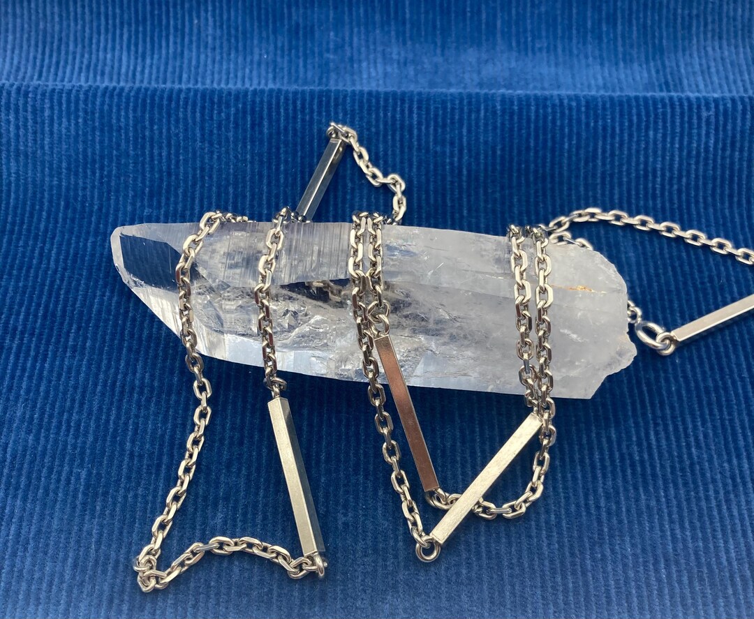 Solid Vintage Silver Chain 935 Silver | 94 Cm Long | 1970s Silver ...