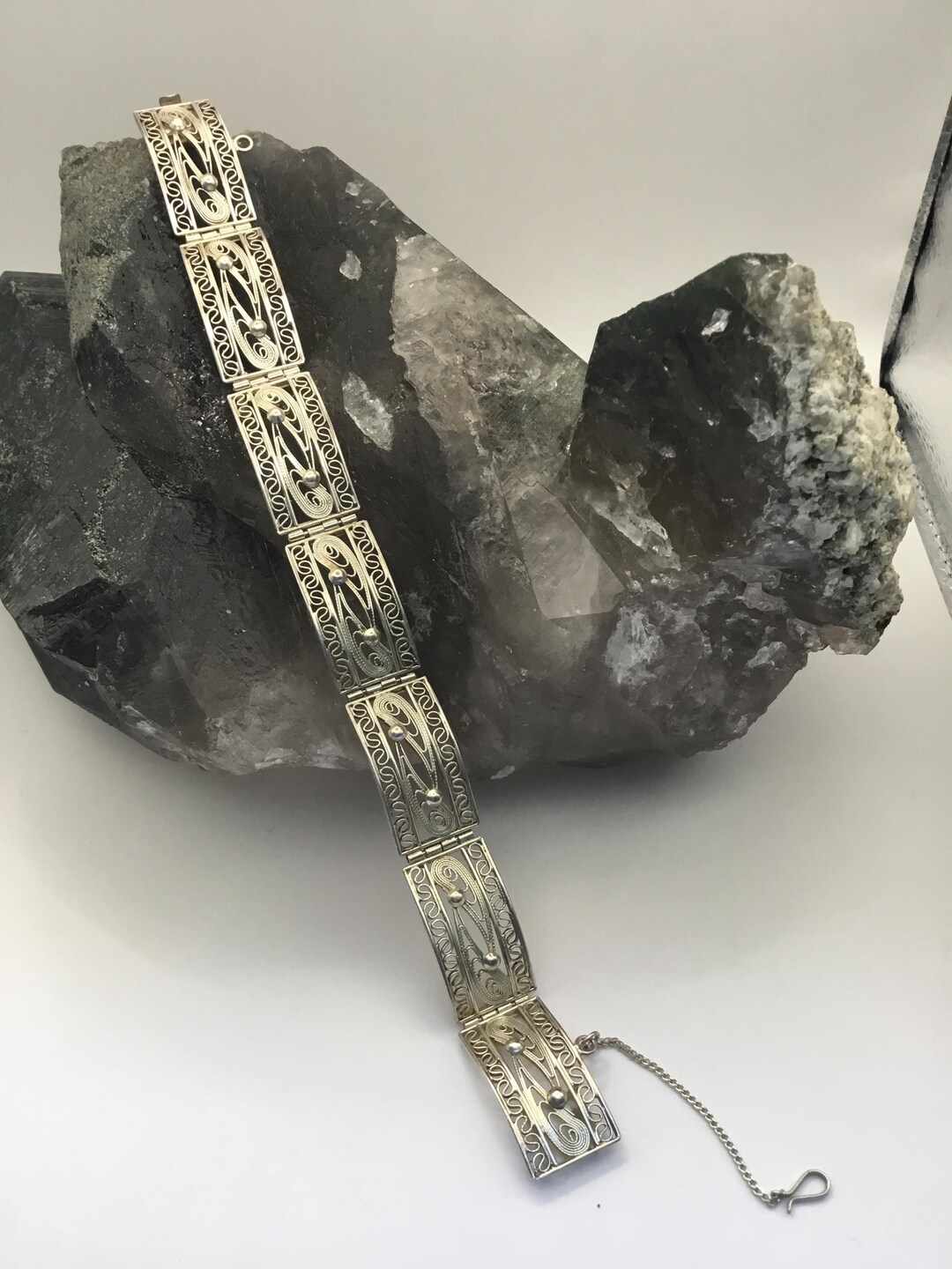 Filigree Silver Bracelet Art Nouveau Vintage / Antique / Silver ...