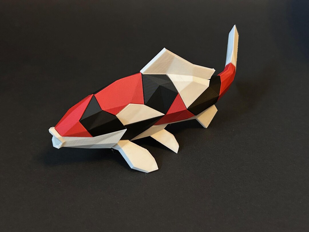 3D Puzzle Koi | Koi | Magnetic Puzzle | Low Poly - Etsy