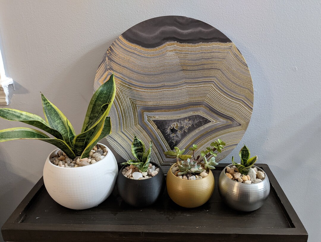 Modern and Minimalistic Sphere Planter - Contemporary Elegance for Your ...