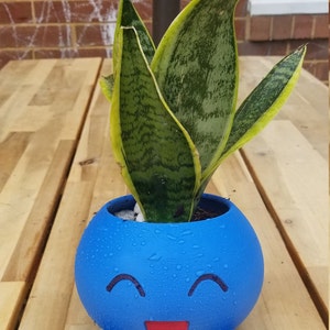 Pokemon Oddish Planters/ Nostalgia Planter/ Snake Plant/ Happy Face ...