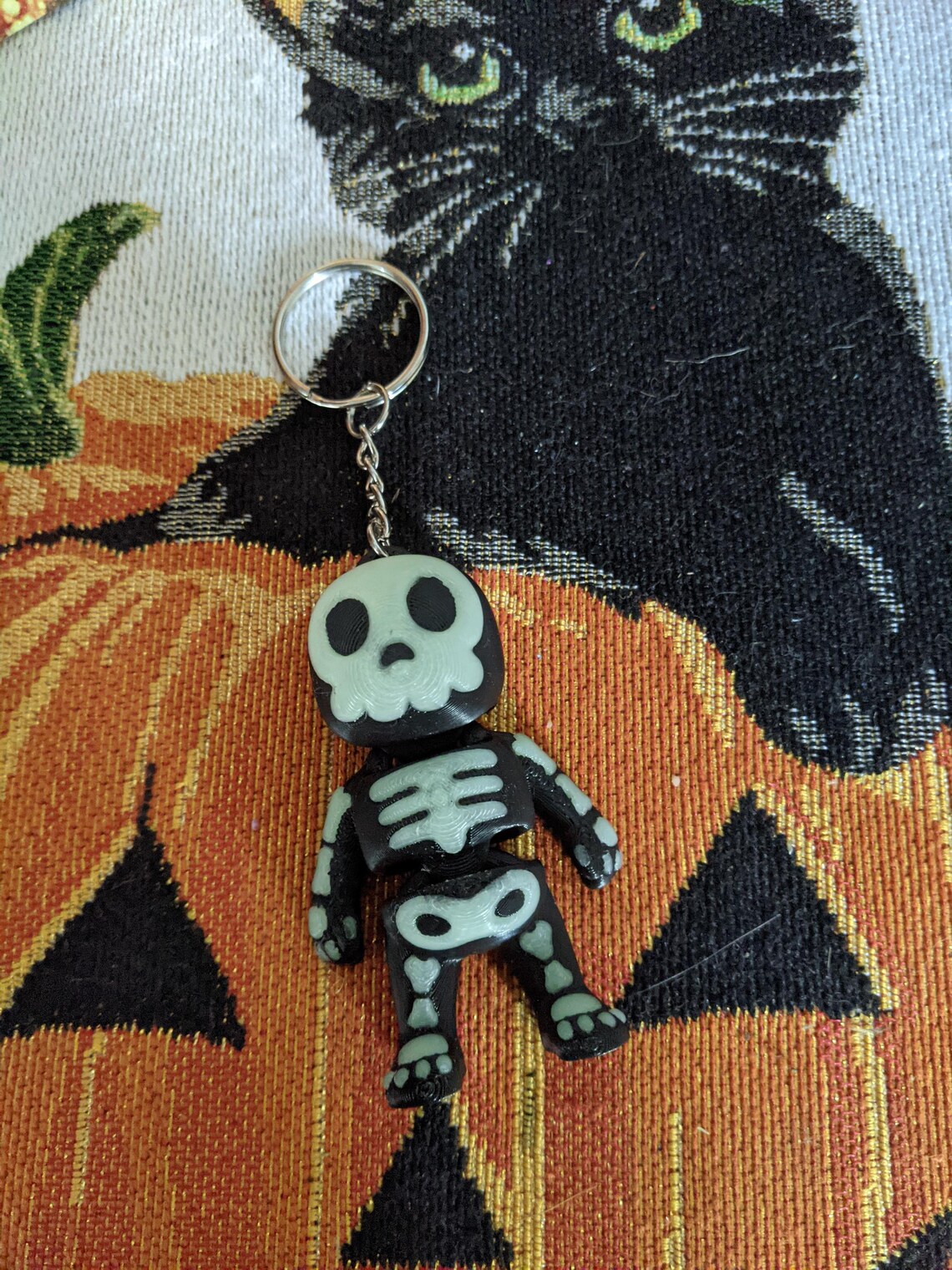 Spooky Halloween Keychains, Glow in the Dark - Etsy