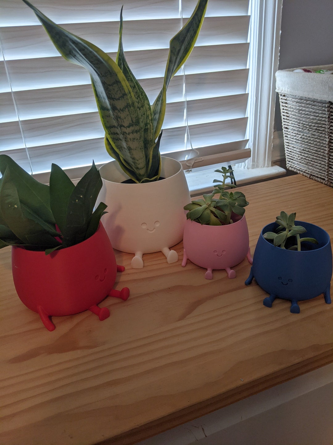 Happy Face Planter, Kawaii Cute Cute Plant Pot, Smiling Plant Pot ...