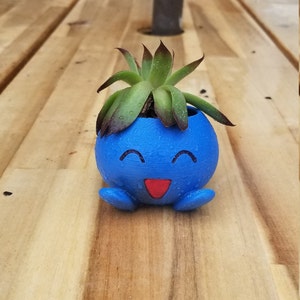 Pokemon Oddish Planters/ Nostalgia Planter/ Snake Plant/ Happy Face ...