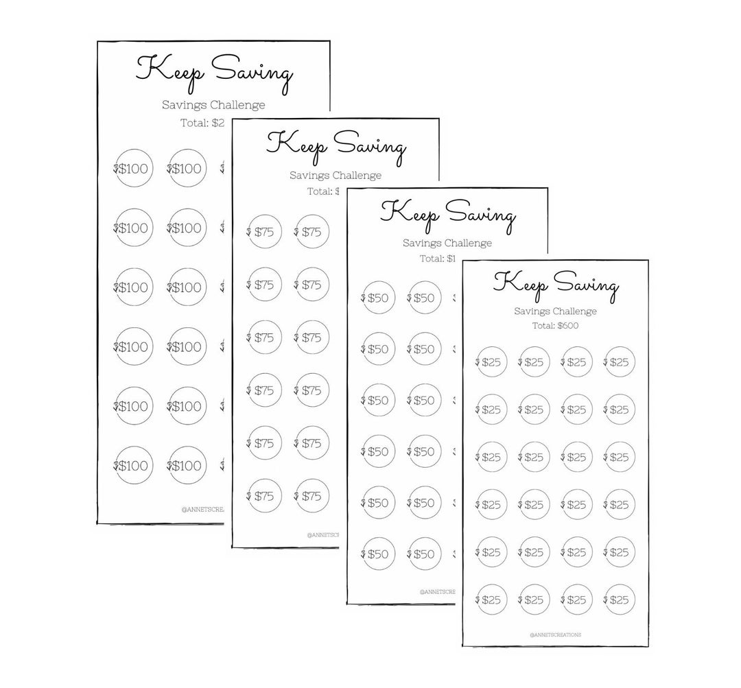 Keep Saving Bundle Savings Challenge | Digital Download | Sinking Funds ...