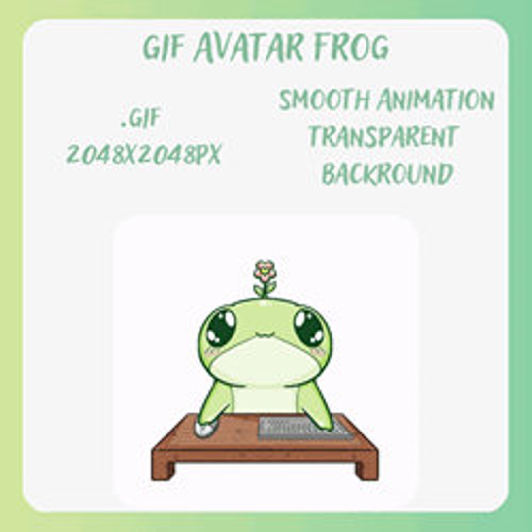 Frog Gif Avatar - Etsy