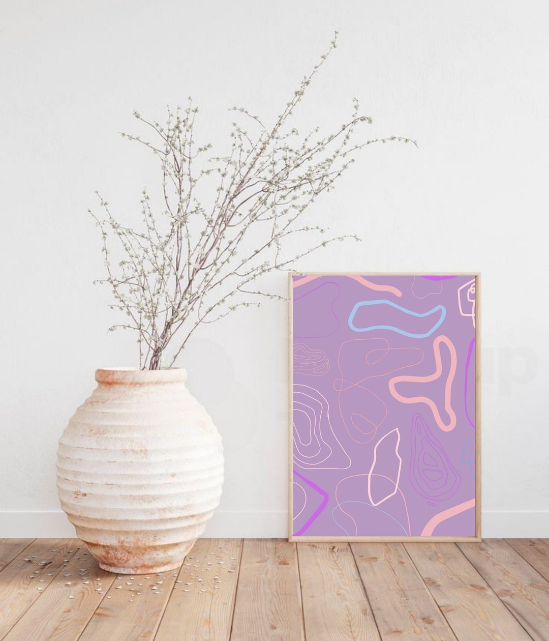 Pink Art Design Printable PDF Download - Etsy