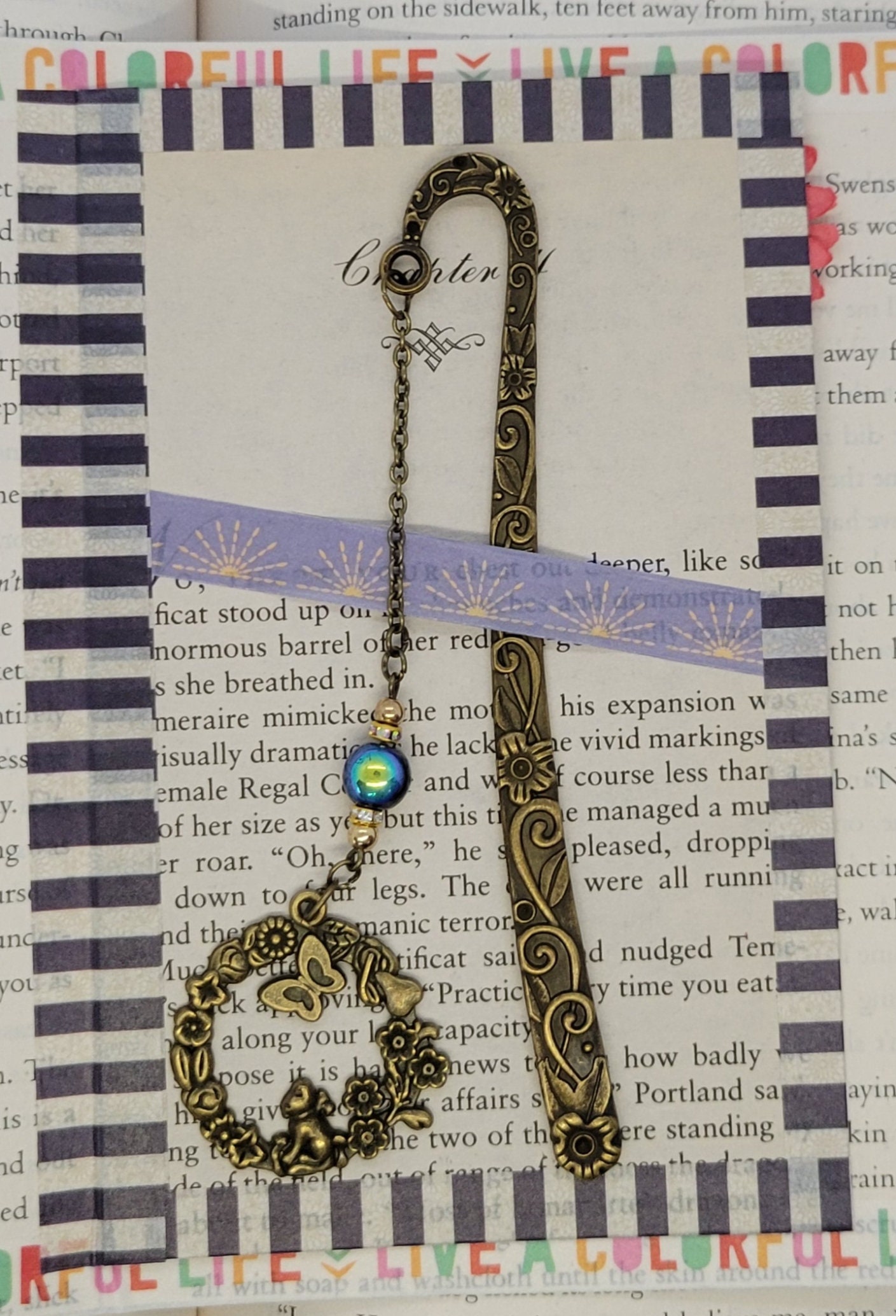 Find the Color in Your Book Antique Bronze Bookmark Hook - Etsy