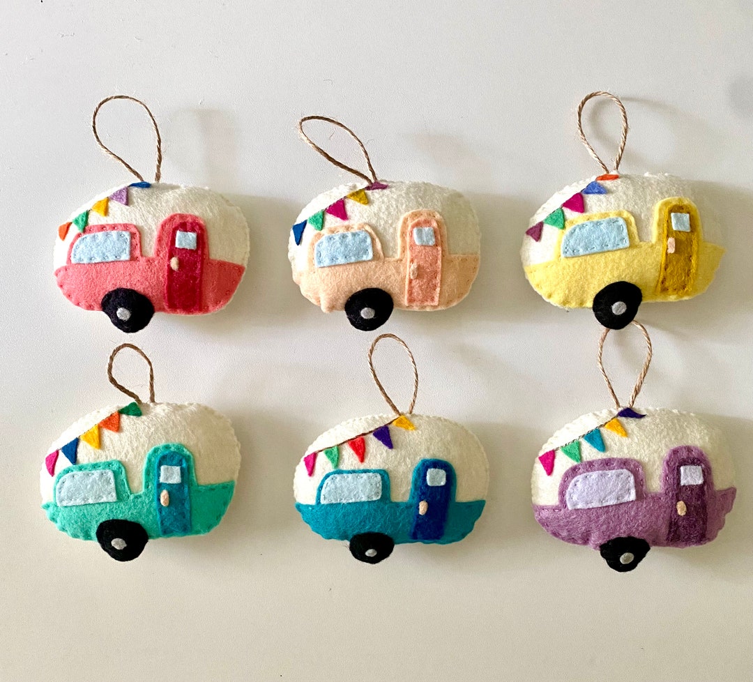 Felt Camper Christmas Ornament - Etsy